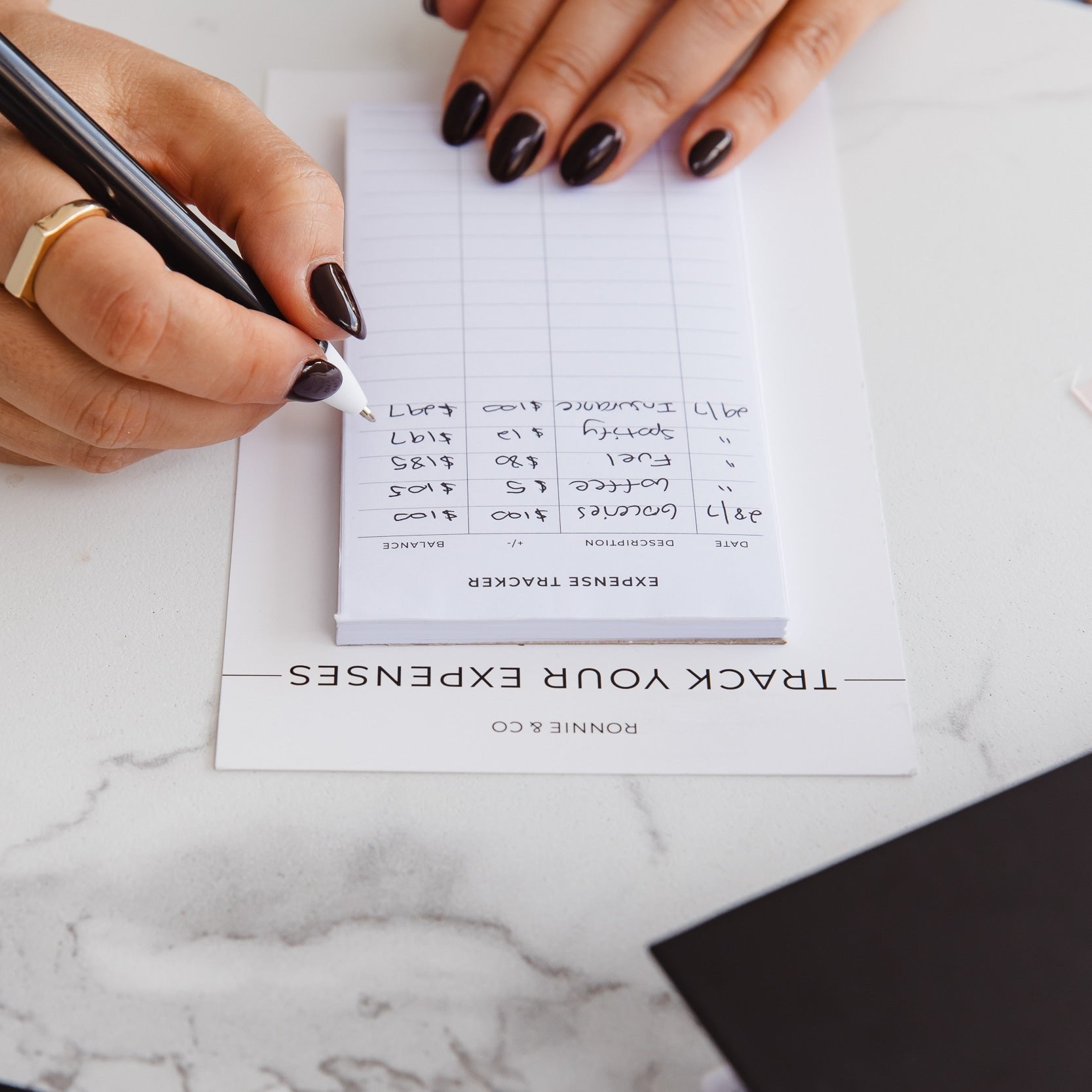 Expense Tracker Sticky Notes | Ronnie and Co – Ronnie & Co