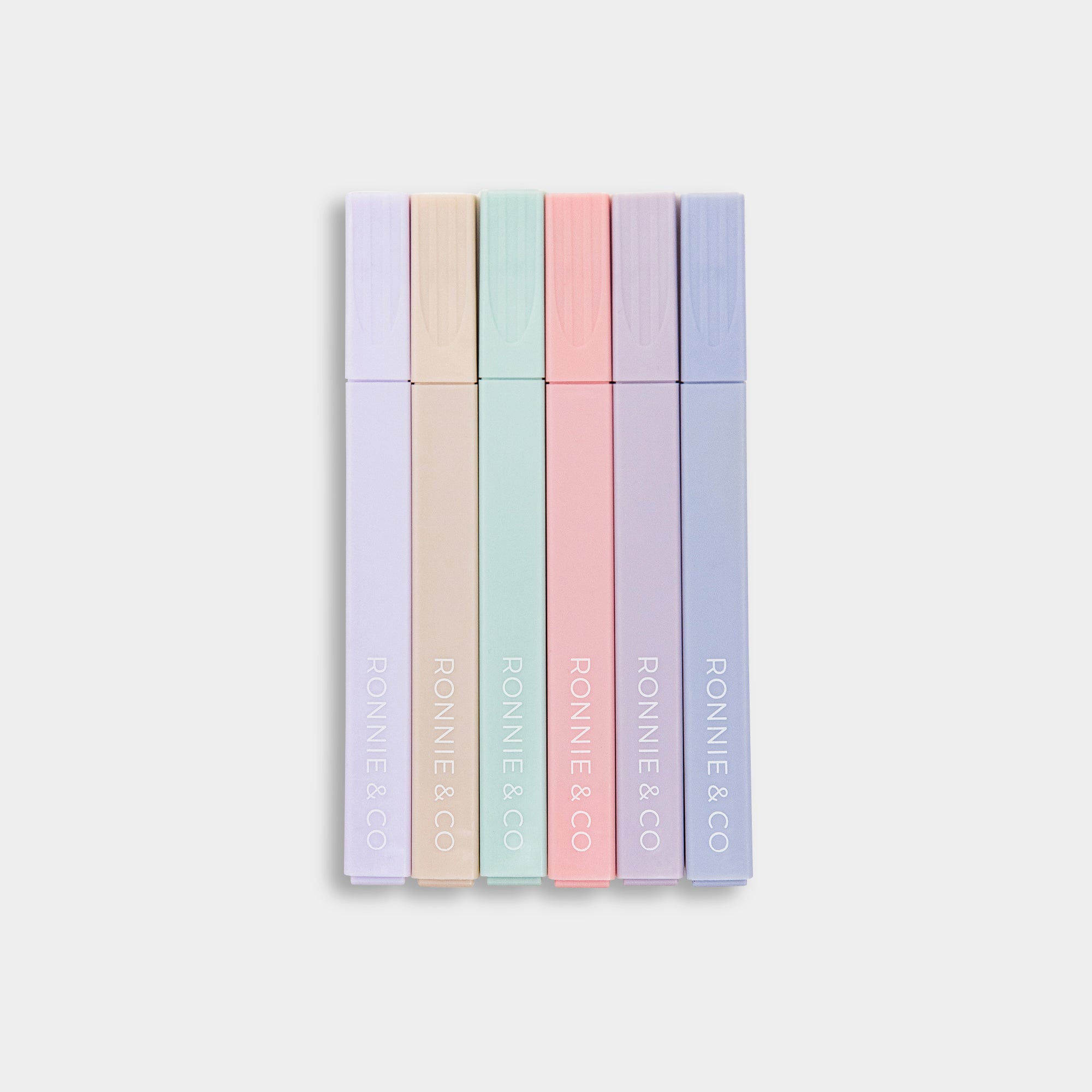 Soft Pastel Highlighters 6 pack – Ronnie & Co