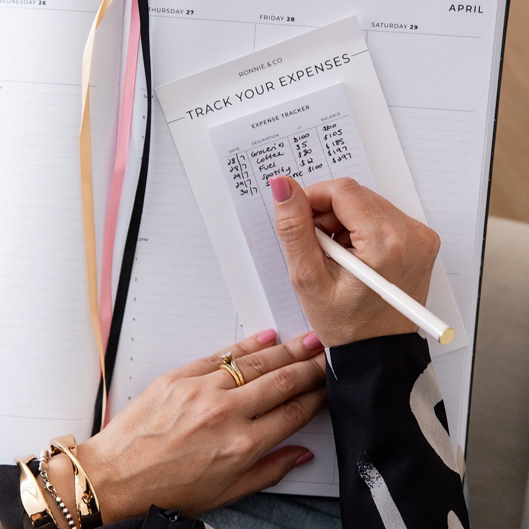 Expense Tracker Sticky Notes | Ronnie and Co – Ronnie & Co